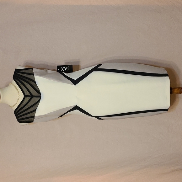 Jax | Dresses | Jax Cream Colorblock Cocktail Dress | Poshmark